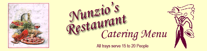 Nunzios Catering Menu Home Page